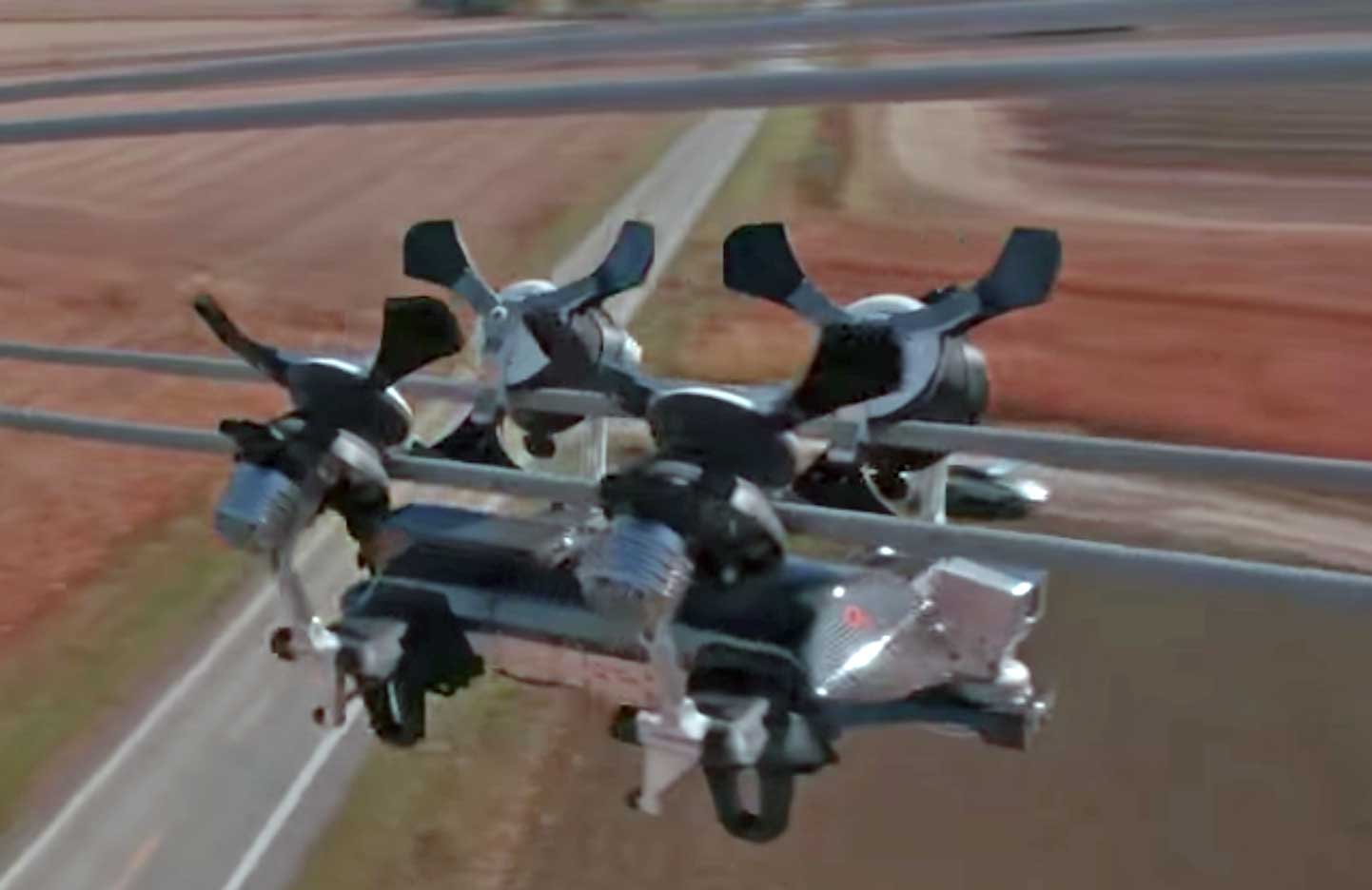 Robot Rides Power Lines