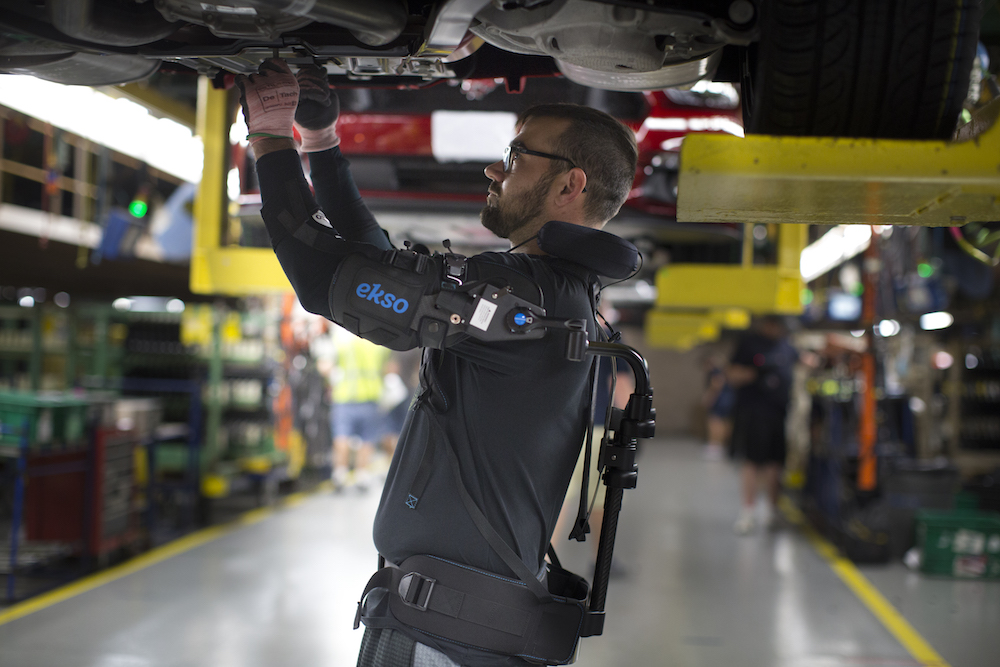 Ford Adding EksoVest Exoskeletons to 15 Automotive Plants