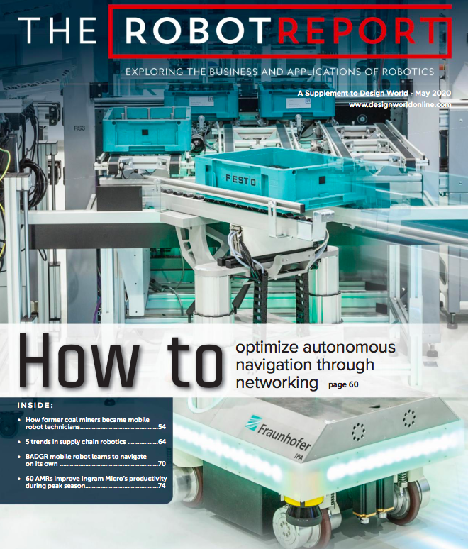 The Robot Report May 2020 issue: autonomous mobile robots