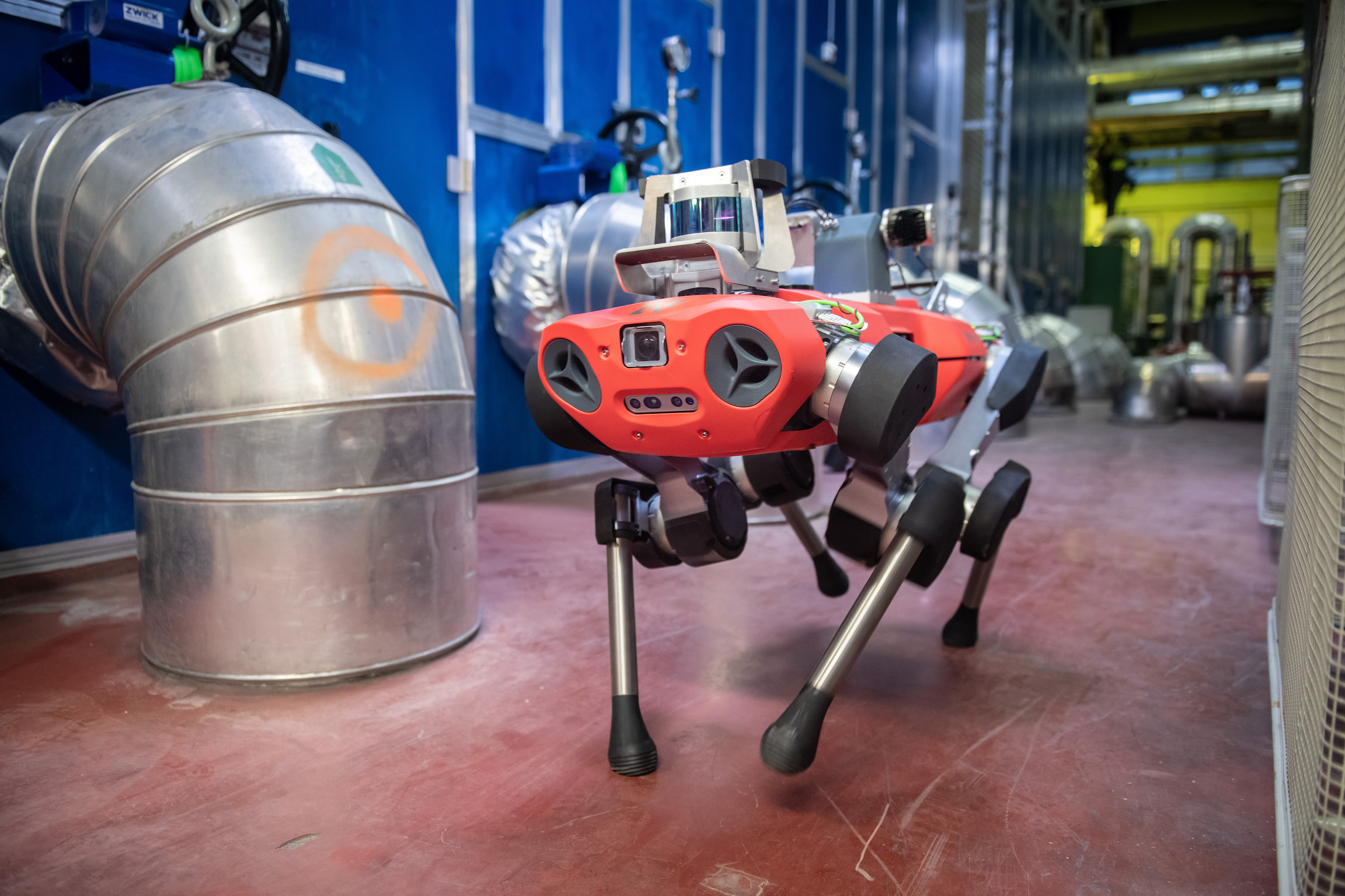 ANYmal C from ANYbotics is a robot with four legs and three brains