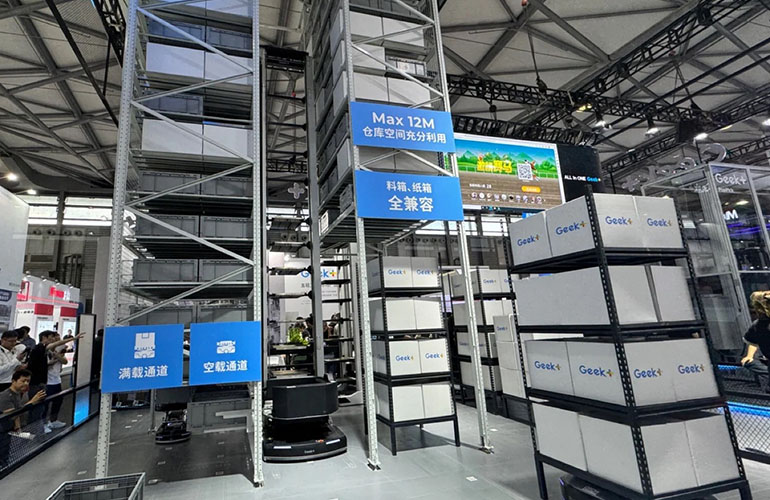 Geek+ introduces mobile ASRS that can reach 40 ft high - The Robot Report