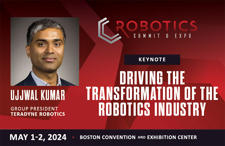 Teradyne's Ujjwal Kumar to keynote Robotics Summit & Expo