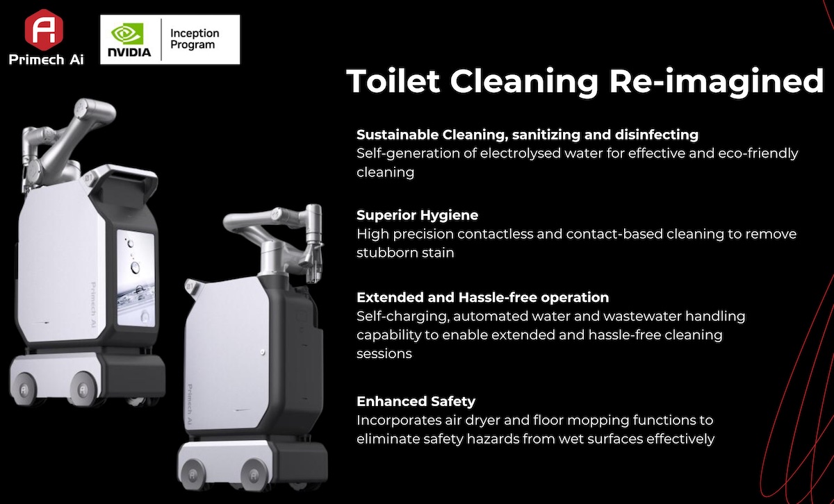 Primech AI improves HYTRON cleaning robot performance with NVIDIA tech ...